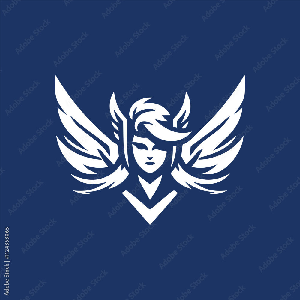 Modern Valkyrie Logo Stock Vector | Adobe Stock