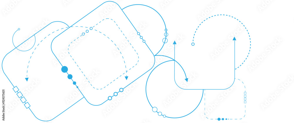 Vector global communication technology background design. Stock Vector ...