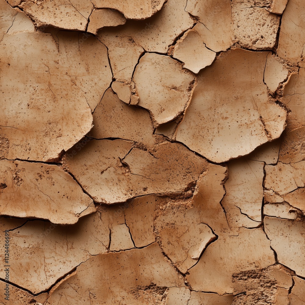 Realistic natural cork pattern featuring light tan color with dark ...