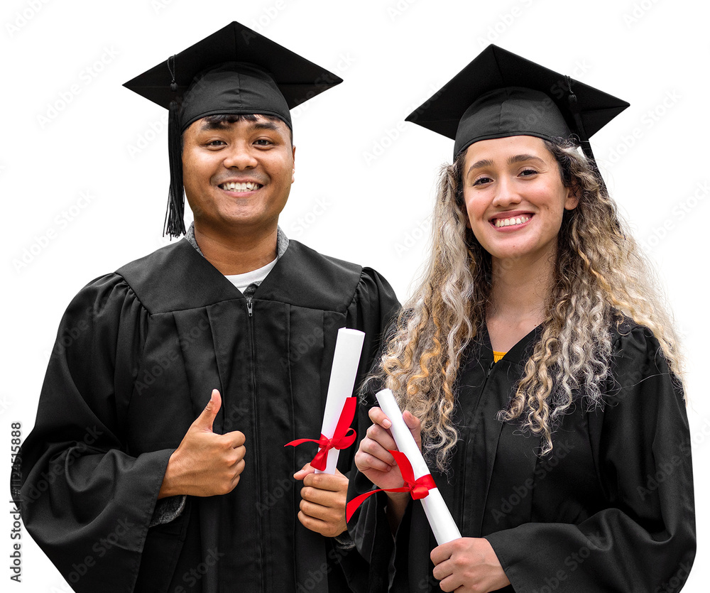 Graduating students png sticker, transparent background Stock Photo ...