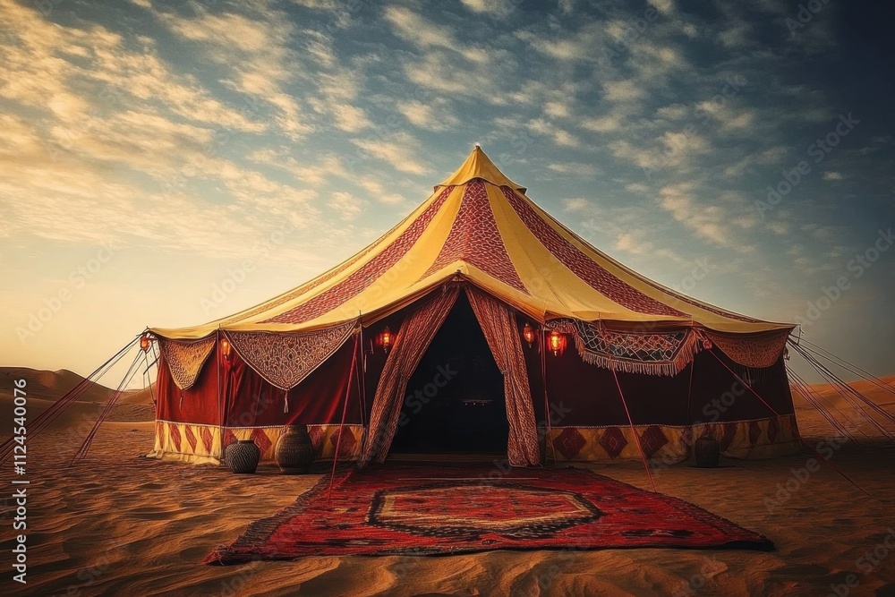 Arabian traditional tent showcasing Arab heritage fund in Saudi Arabia ...