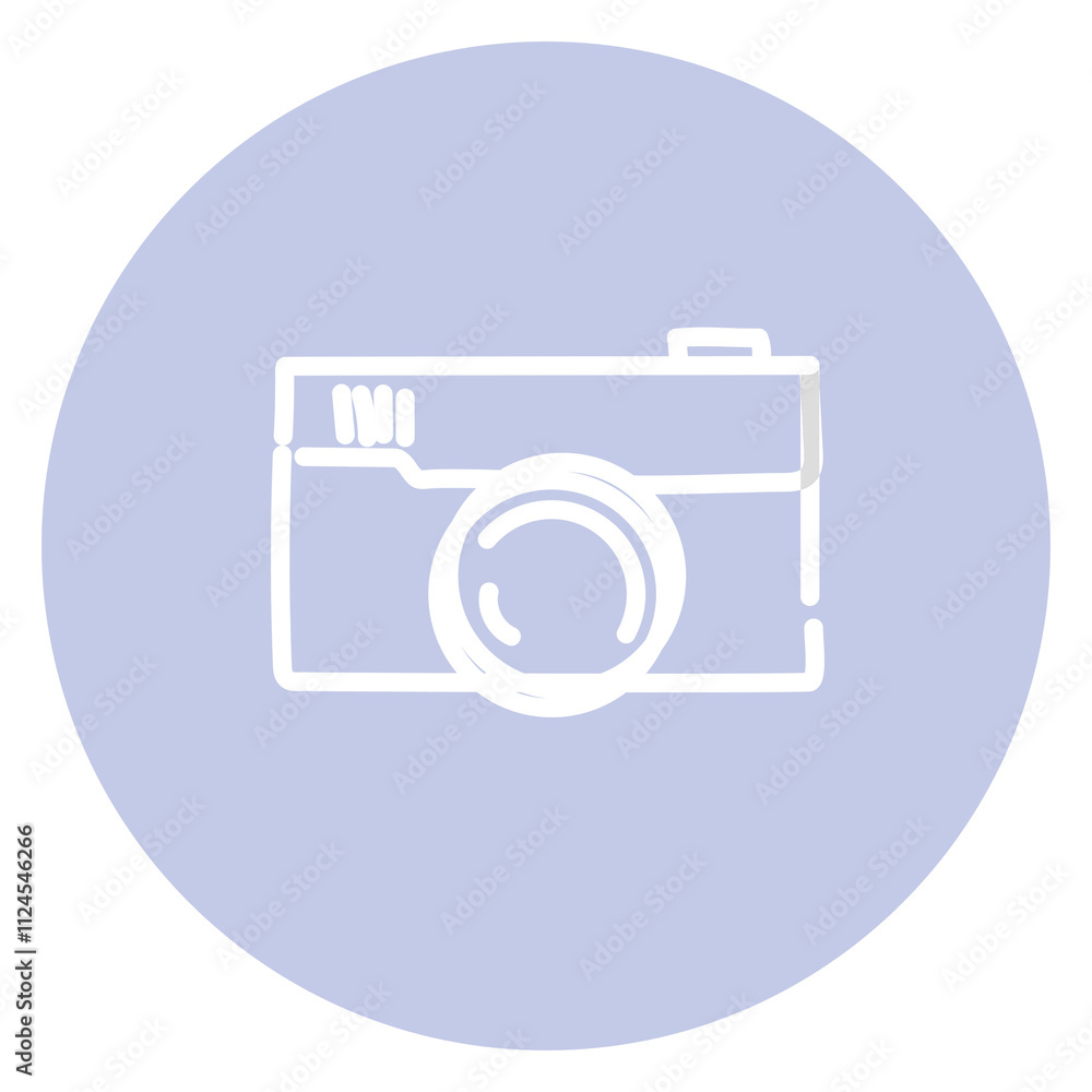 PNG camera doodle Instagram story highlight cover, line art icon ...
