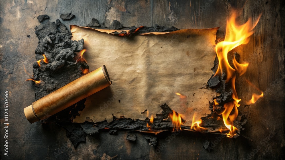 Biblical Wall Art: Jeremiah's Scroll Burning, Minimalist King Jehoiakim ...