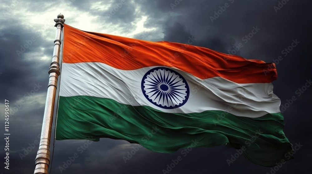 Indian flag, symbol of India independence and its transition from ...