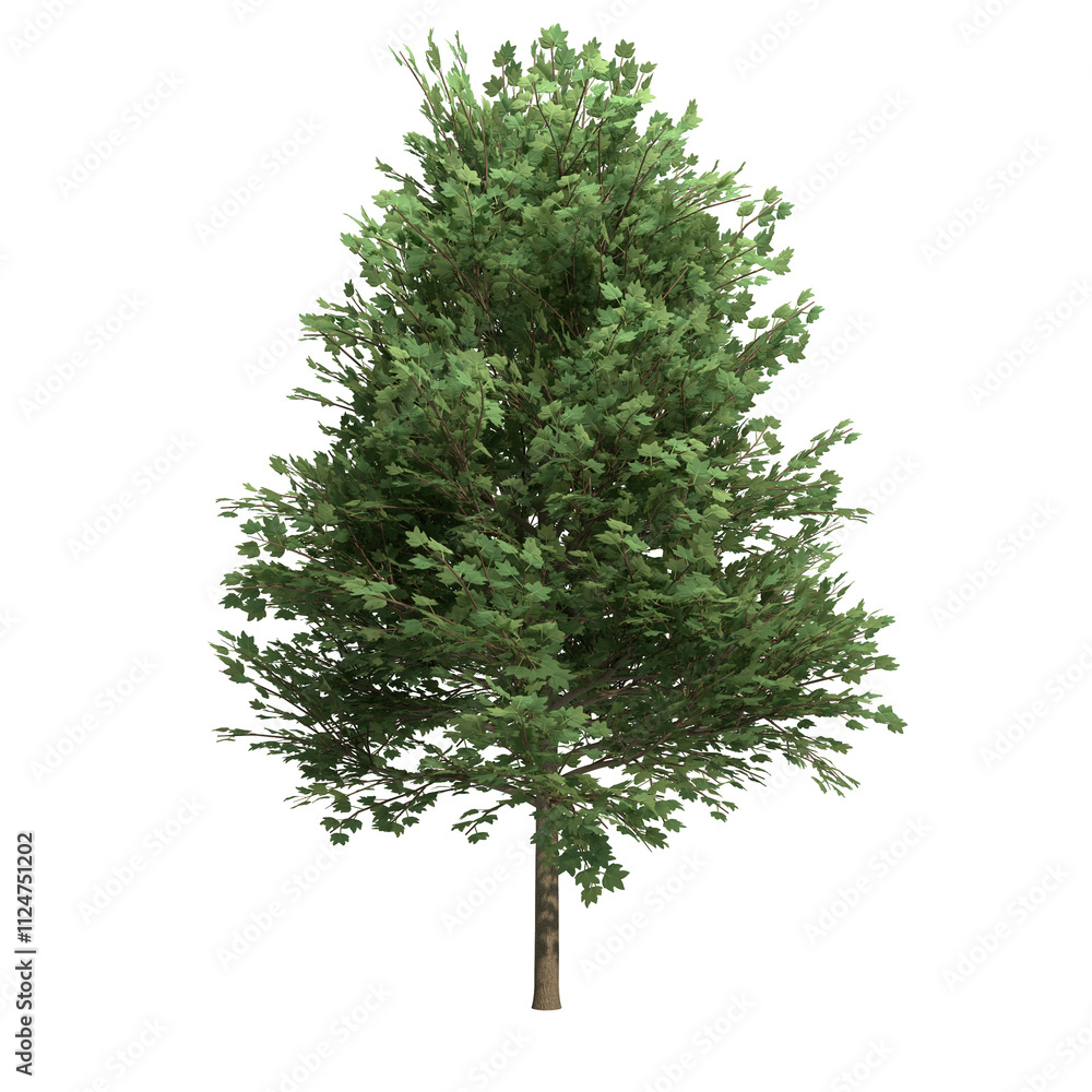 tulip tree isolated on transparent png background - 3D Illustration ...