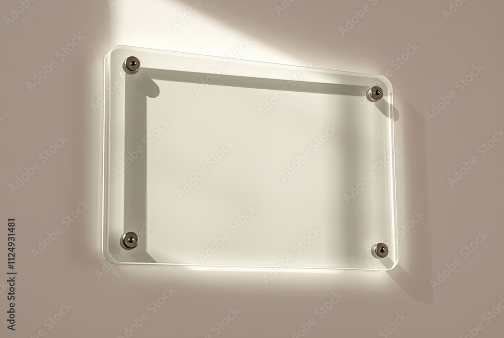 Foto de Stock Blank Transparent Glass Interior Office Corporate Signage ...