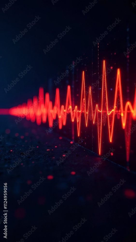 Graphs of sound waves used in audiology, hearing tests, images of sound ...