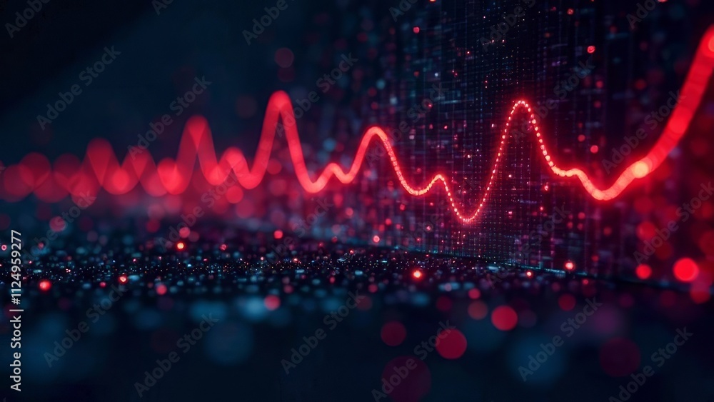 Graphs of sound waves used in audiology, hearing tests, images of sound ...