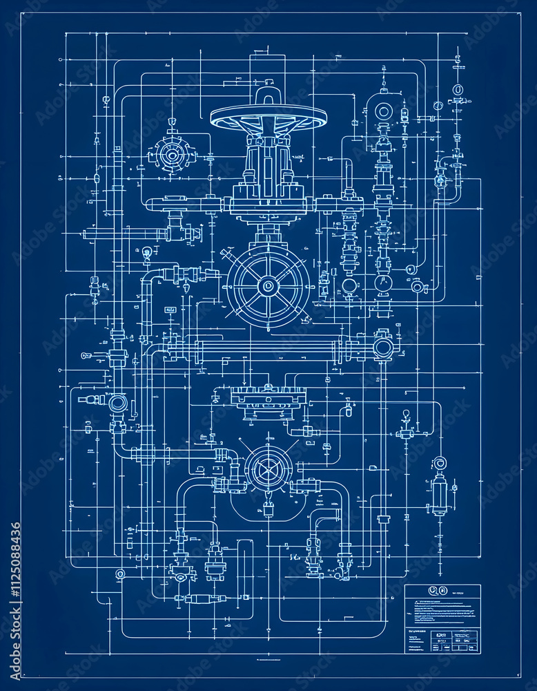 Detailed Engineering Blueprint of Complex Industrial Piping System: A ...