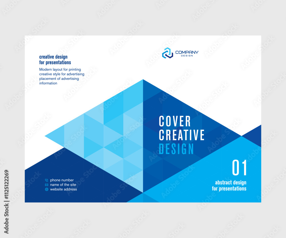 Cover design, creative layout of the magazine page, booklet, catalog ...