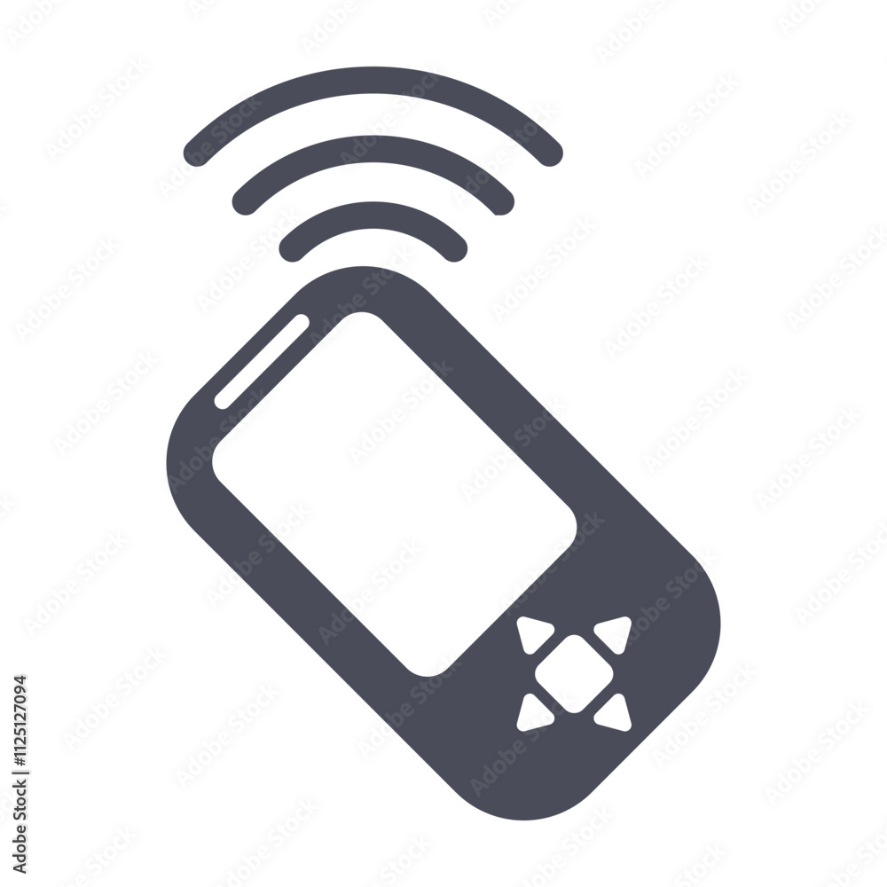 Blue Candlestick Telephone Icon - Vintage Vector Graphics for Design ...