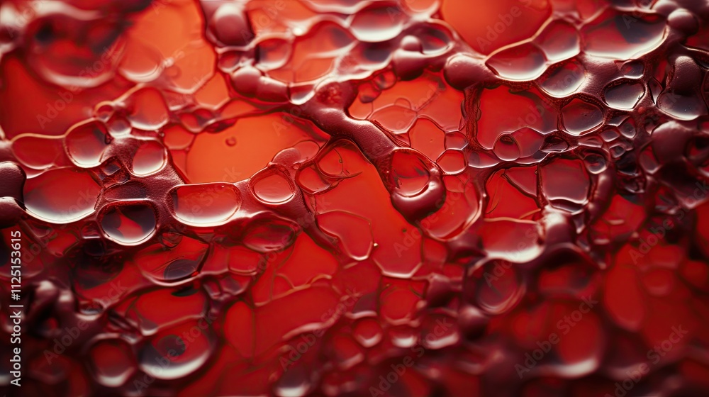 Blood cells under the Electron microscope. Texture, background ...