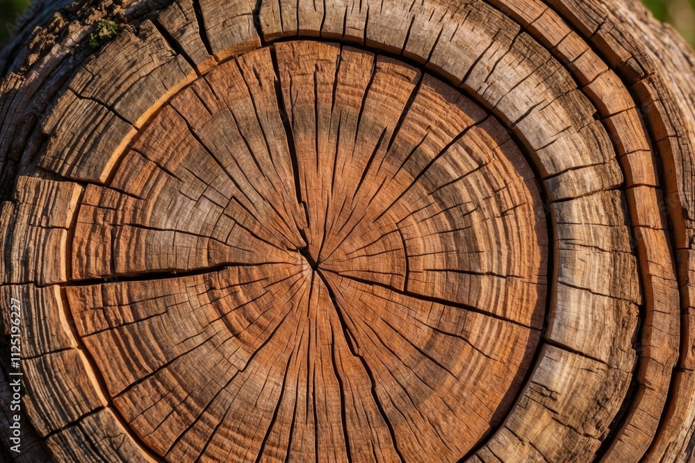 Texture and patterns of a tree stump showing natural wood grain Stock ...