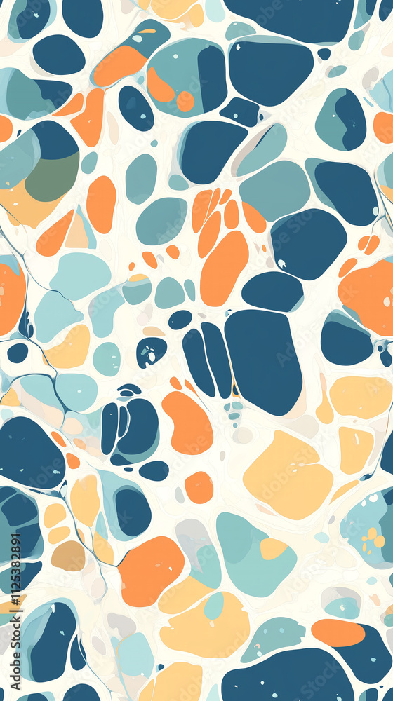 Fluid color membrane with structural transitions, repetitive pattern ...