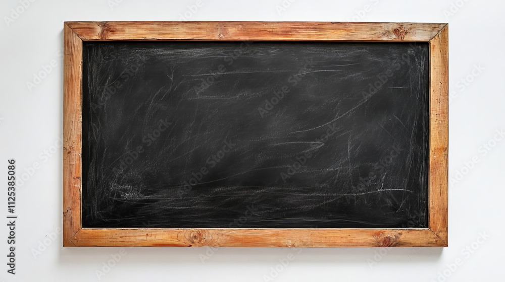 Realistic school chalkboard set with wooden frame in vector. Blank ...