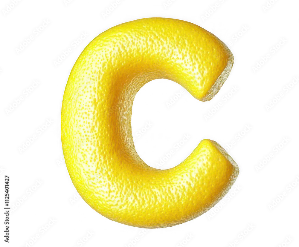 PNG transparente Letra C del abecedario con textura, forma y color de ...