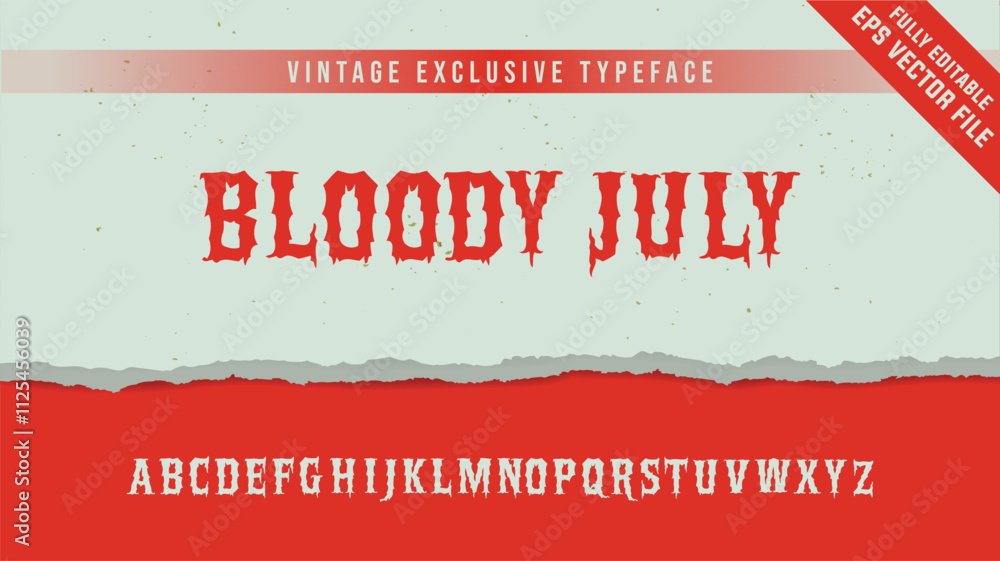 Editable Vector Vintage Alphabet Font Set. Fully Customizable Retro ...