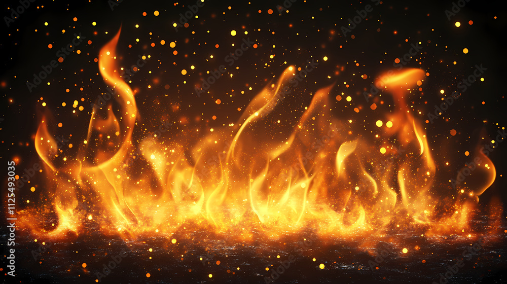Floating embers sparks background png transparent. opacity or screen ...