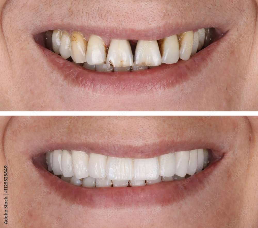 In dental aesthetic dentistry, smile design treatment with laminate ...