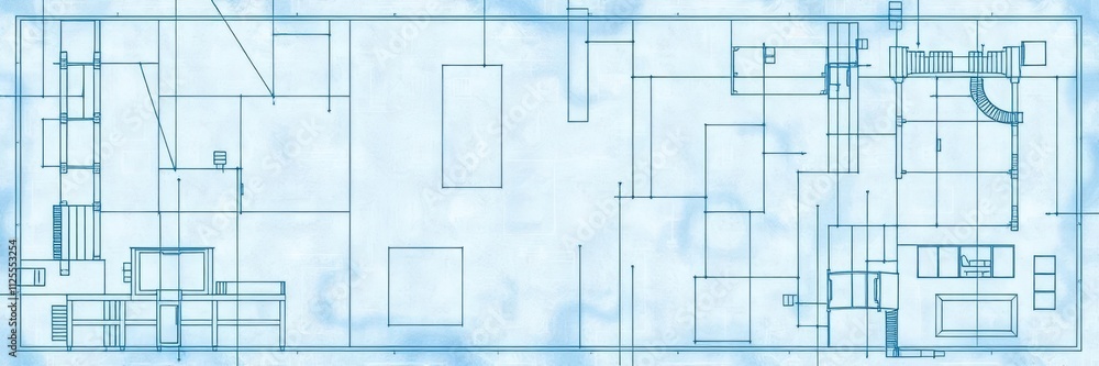 Blue Print photo effect mockup showcasing a blueprint design overlay on ...