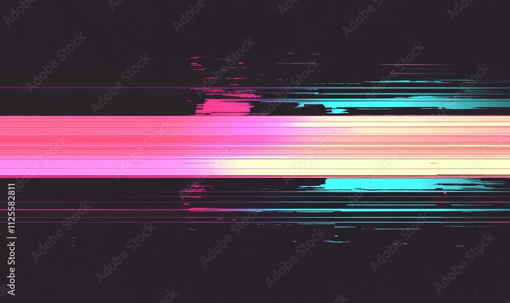 This smooth retro VHS scanlines or TV signal static noise overlay ...