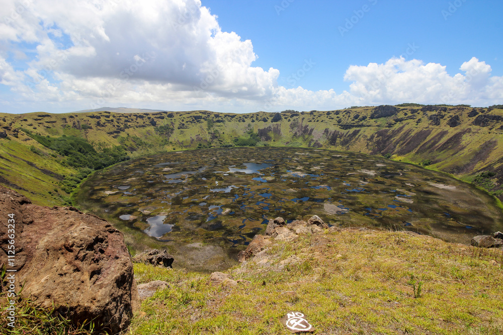 Volcán Rano Kau, uno de los escenarios naturales más bellos e ...
