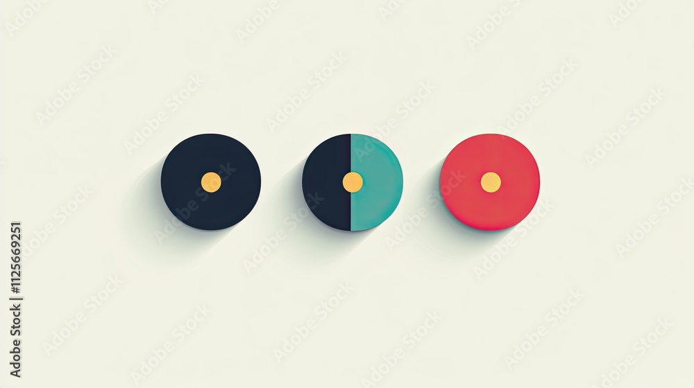customer journey flat design side view user experience animation Triadic Color Scheme Stock ...