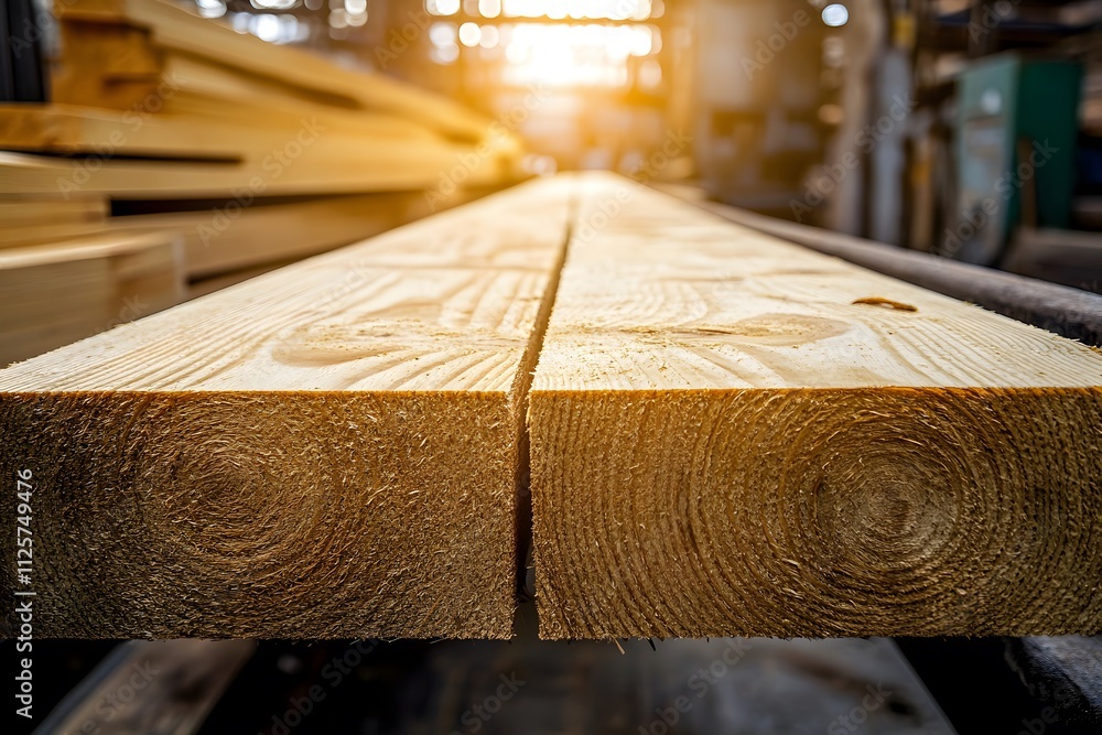 Timber Processing on Industrial Conveyor Belt Stock Illustration ...