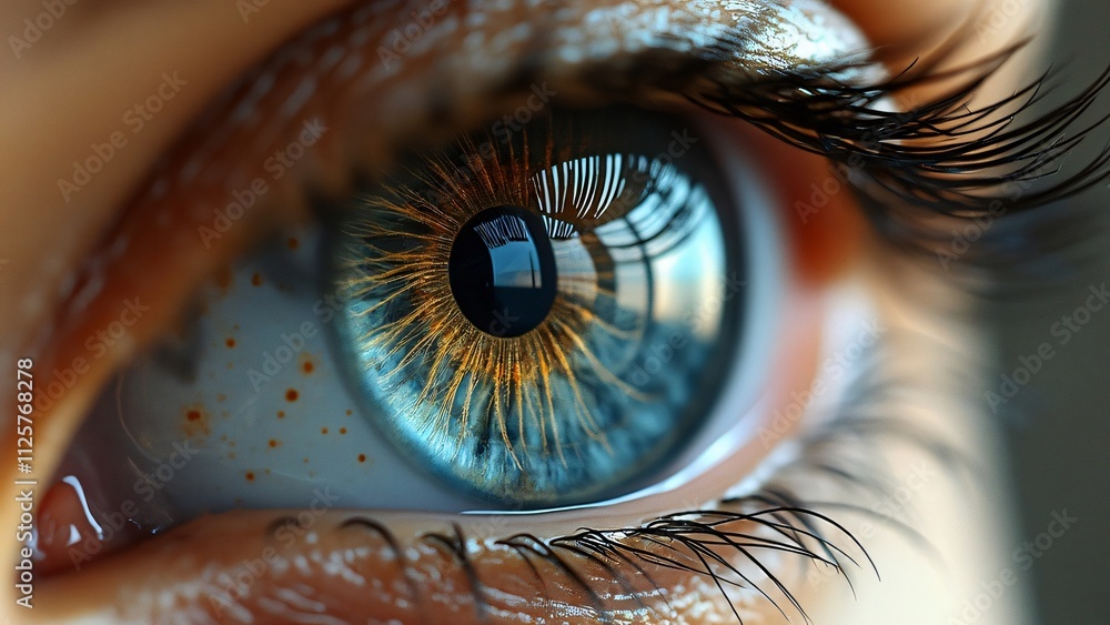 Highly Detailed Render of a Human Eye, Intricate Iris Texture ...