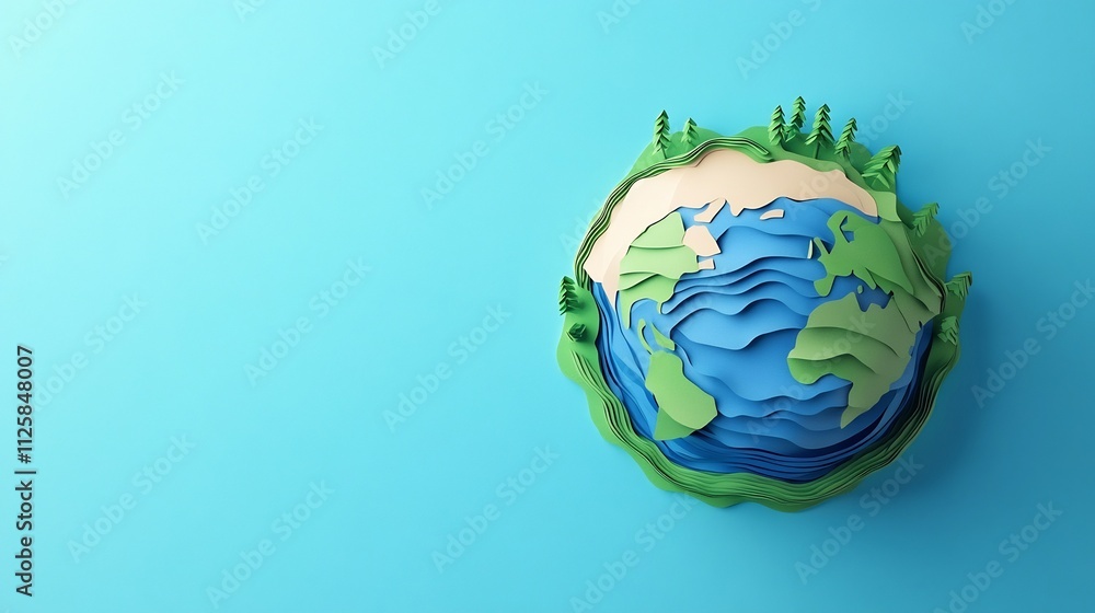 Layered Papercraft Representation of Planet Earth and Its Continents ...