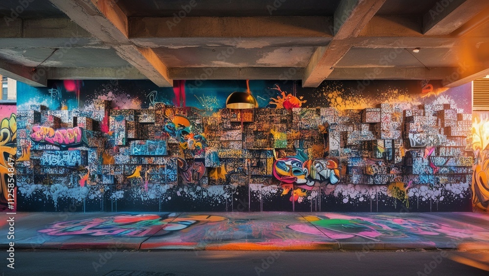 stunning street wall graffiti painting and aerosol urban art wallpaper ...