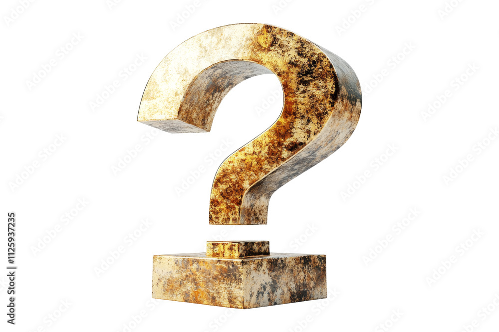 Isolated question mark symbol on for visual communication graphic ...