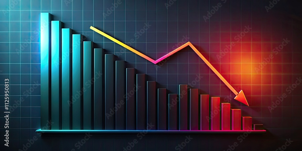 Negative Trends Chart, Data Visualization, Downward Graph, Bad News ...