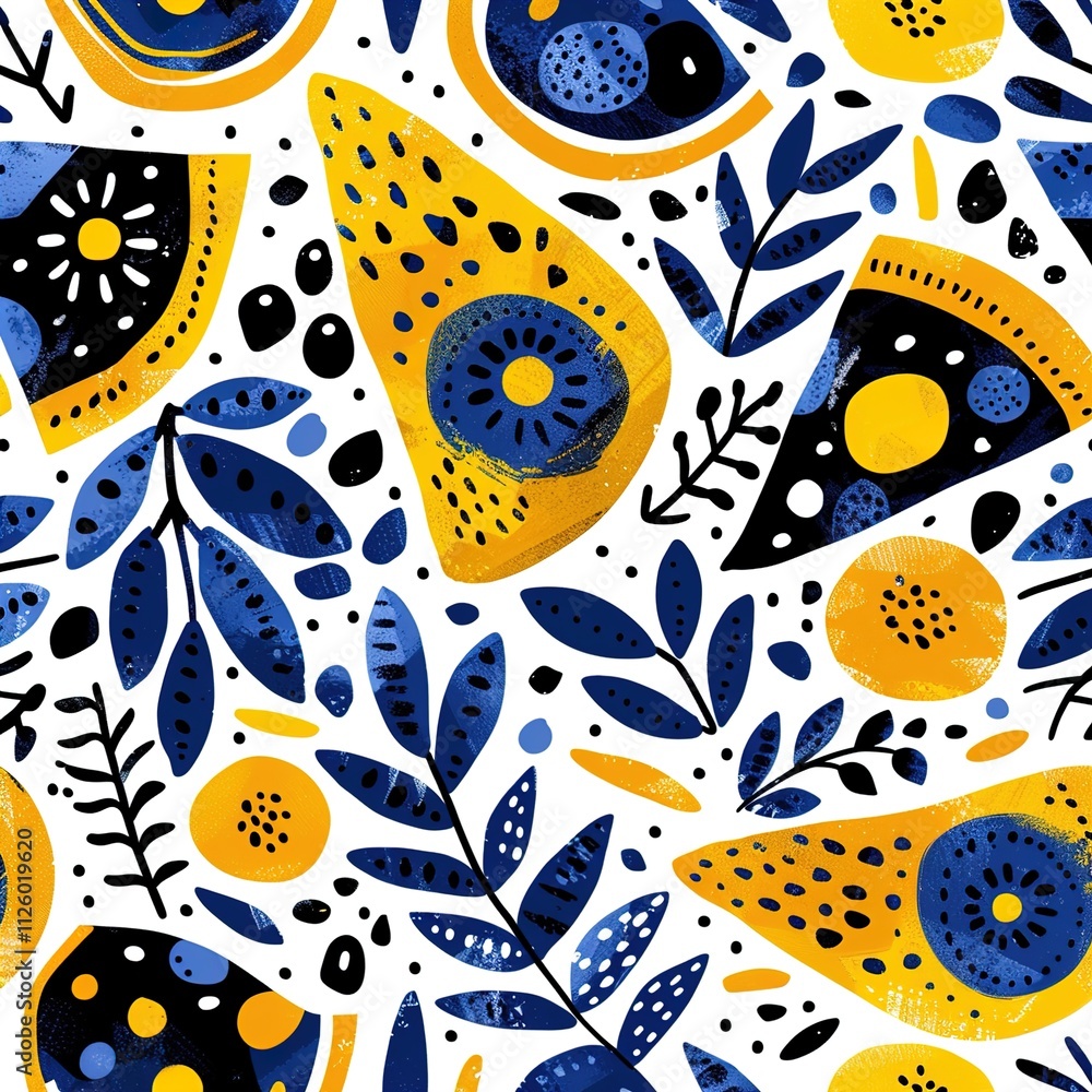 cute simple trifle pattern, cartoon Stock Illustration | Adobe Stock