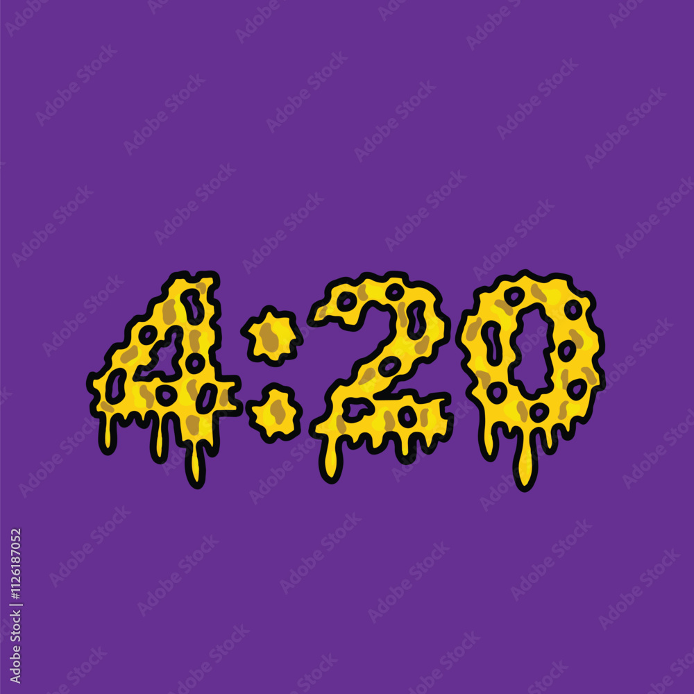 alphabet letter from cookie wax weed flower cannabis bud font Stock ...