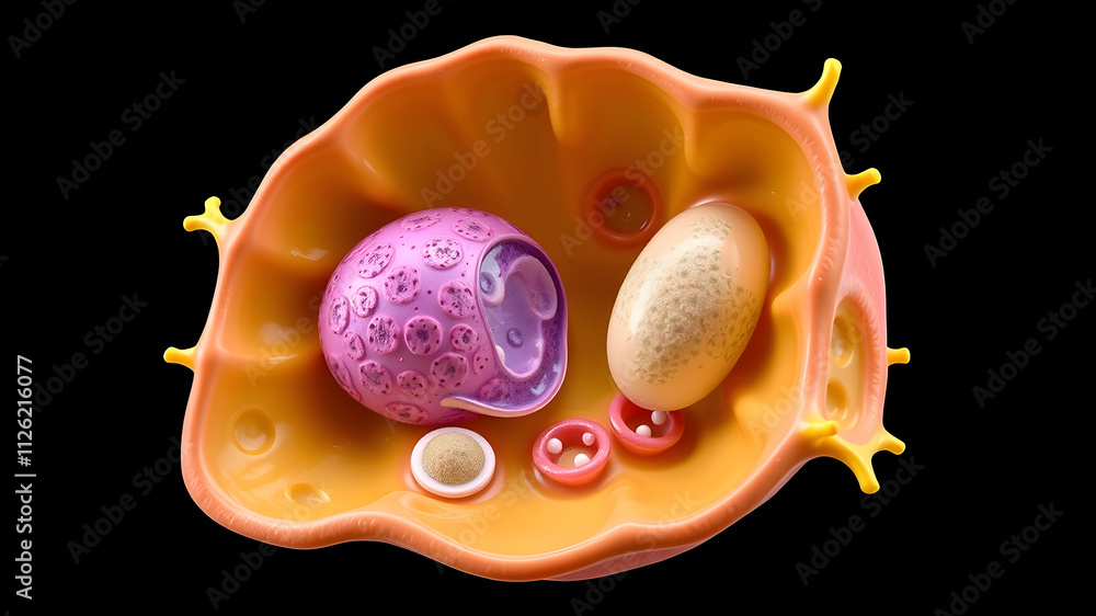 Realistic 3D Animal Cell Structure | High-Quality Animal Cell Modeling ...