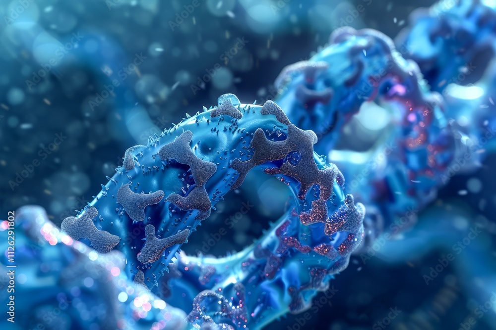 Protein Folding: An image depicting the process of protein folding ...