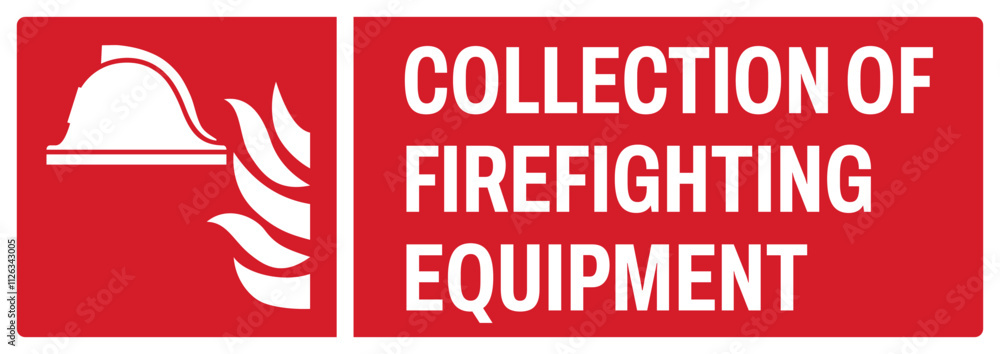 ISO fire prevention safety sign uppercase text_collection of ...