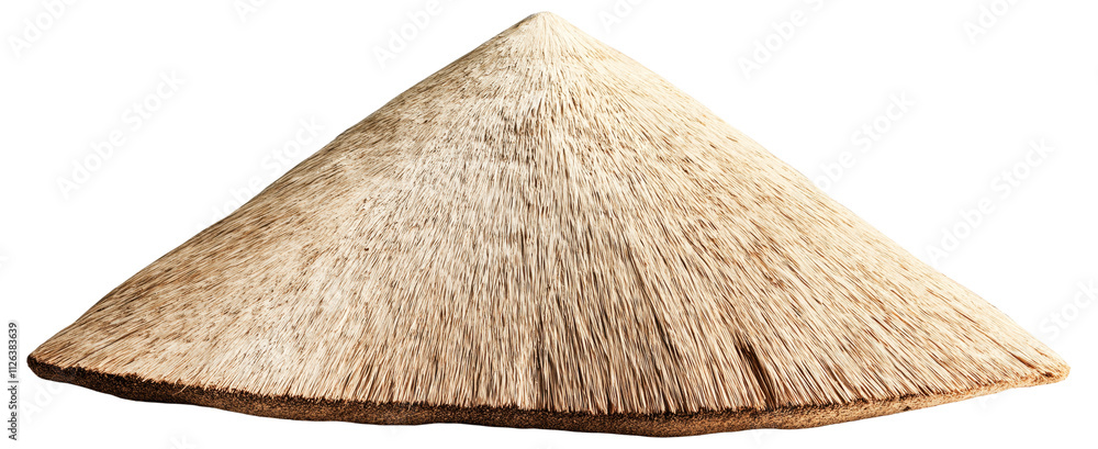 Grass thatched roof in cone shape Stock Photo | Adobe Stock
