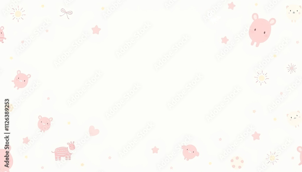 Baby background HD 4K featuring cute patterns, soft pastel tones, and ...