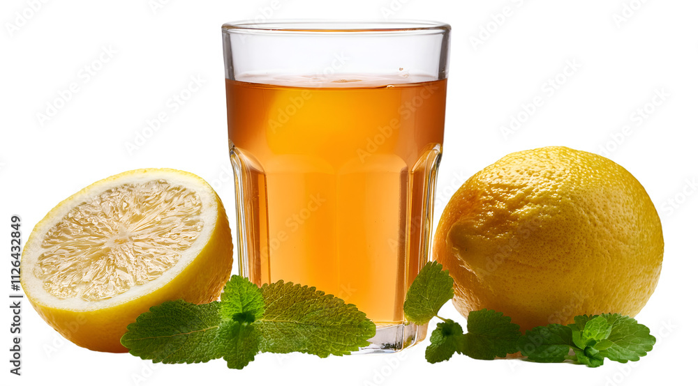 Moscow mule fresh drink. isolated on a transparent background, top view ...