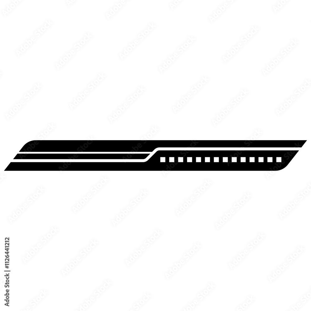 Hood rally racing stripes icon vector. Racing stripes illustration sign ...