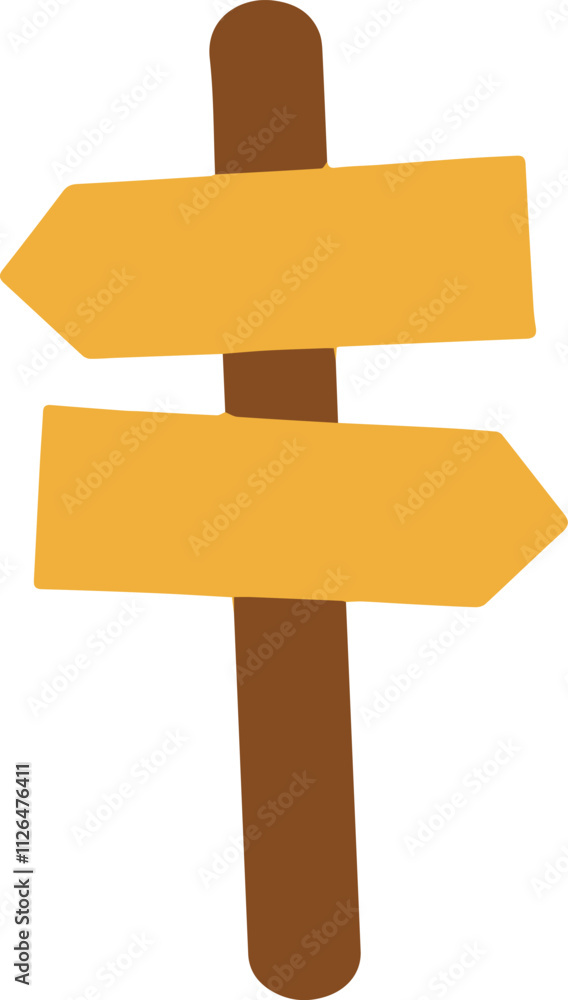 vector illustration of simple road sign, outdoor activity icon symbol ...