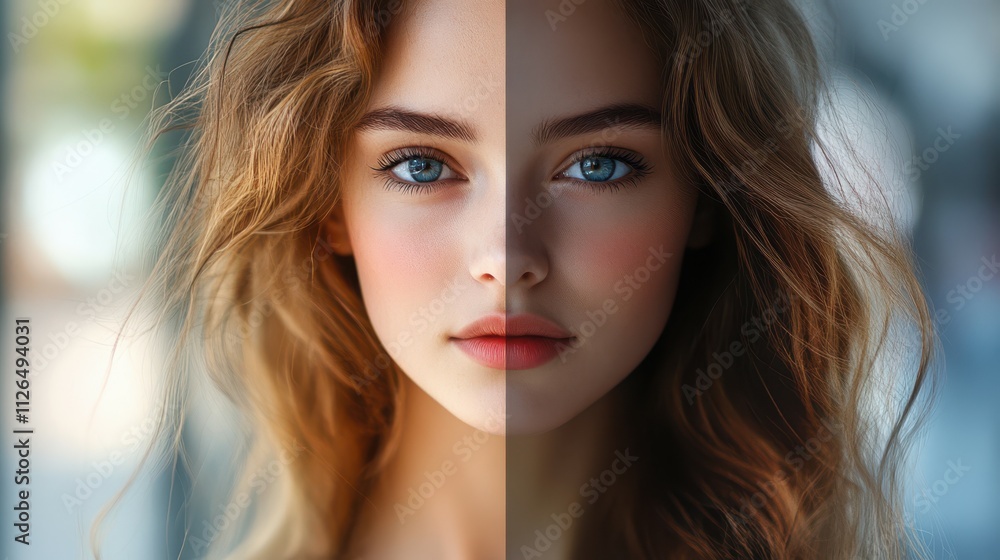 Ilustración de Stock AI-powered image recognition technology, illustrating the creation of deep ...