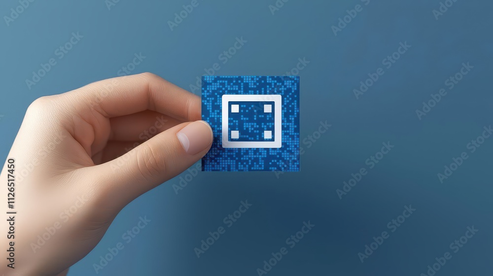 Employee scanning a QR code on a training booklet titled Security ...