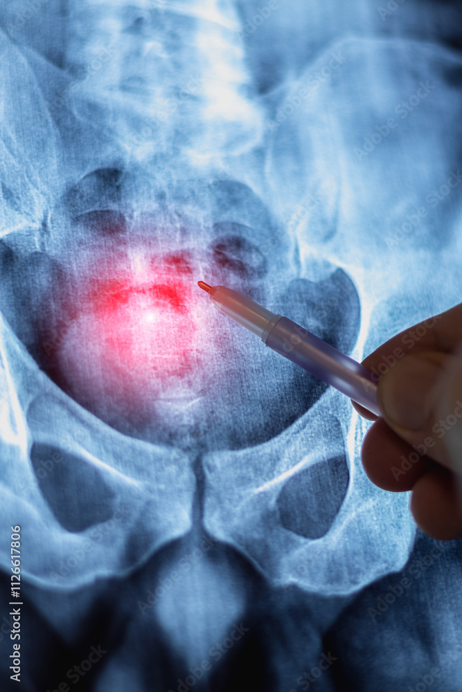 Doctor learn vertical MRI of Bones of the Lumbar Spine and Pelvis ...