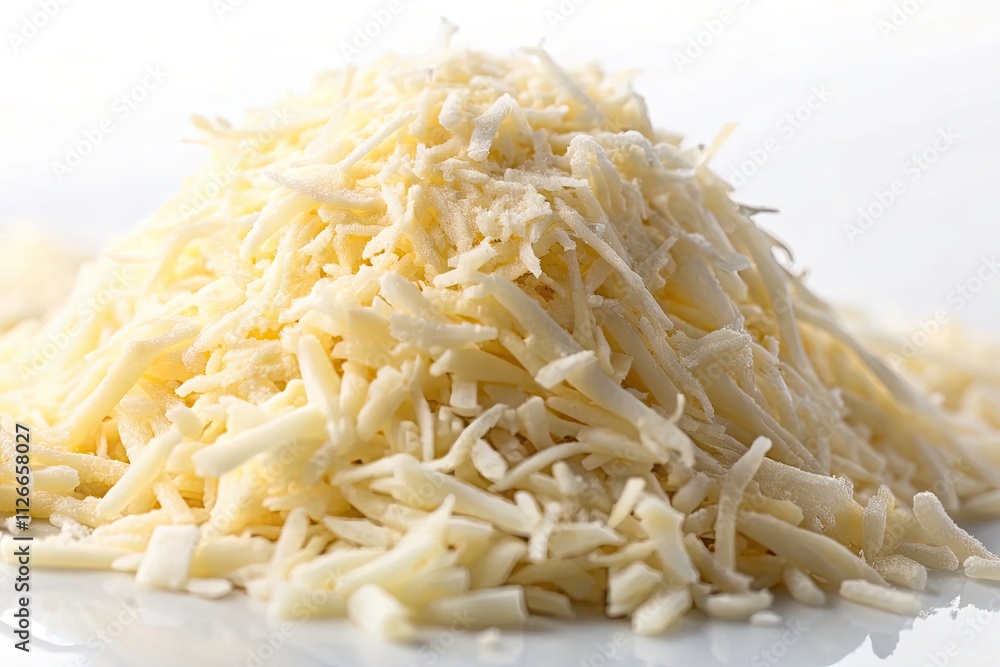 Grated Mozzarella Cheese: High-Resolution Food Photography, Italian ...
