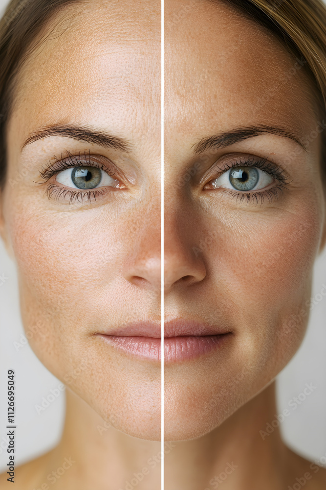Foto de Stock Before and After Botox: A Visual Transformation in Facial ...