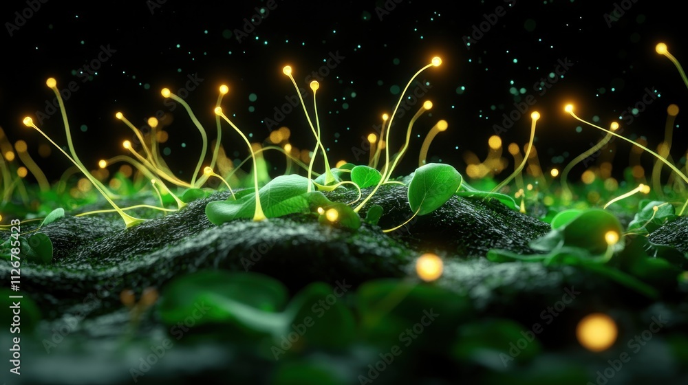 Dynamic Visualization Glowing Brain Neurons Illustrating Cognitive Therapy and Educational ...
