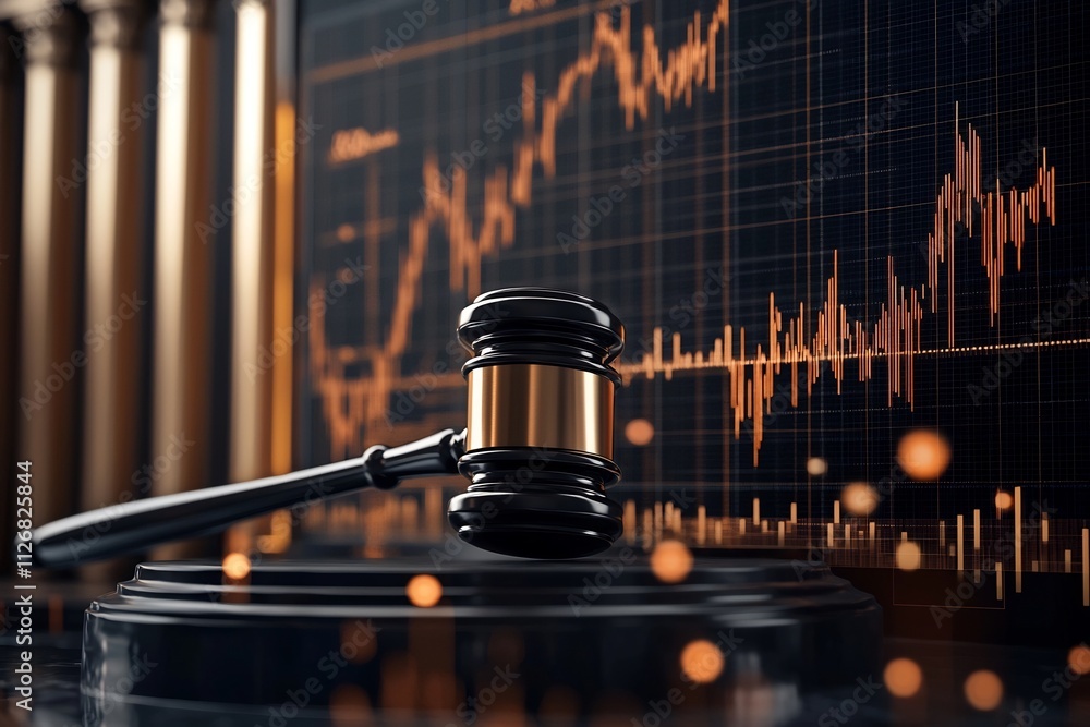 An image depicting a gavel and the steps of a courthouse overlaid with ...